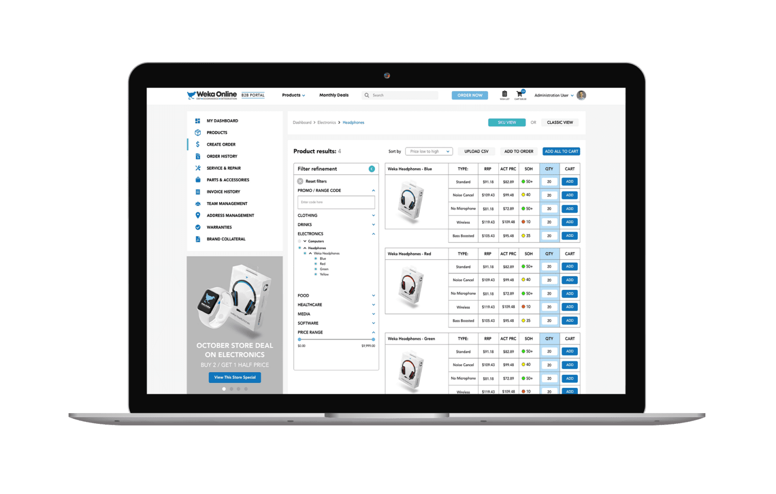 Weka B2B - MYOB Acumatica Edition | Weka Online